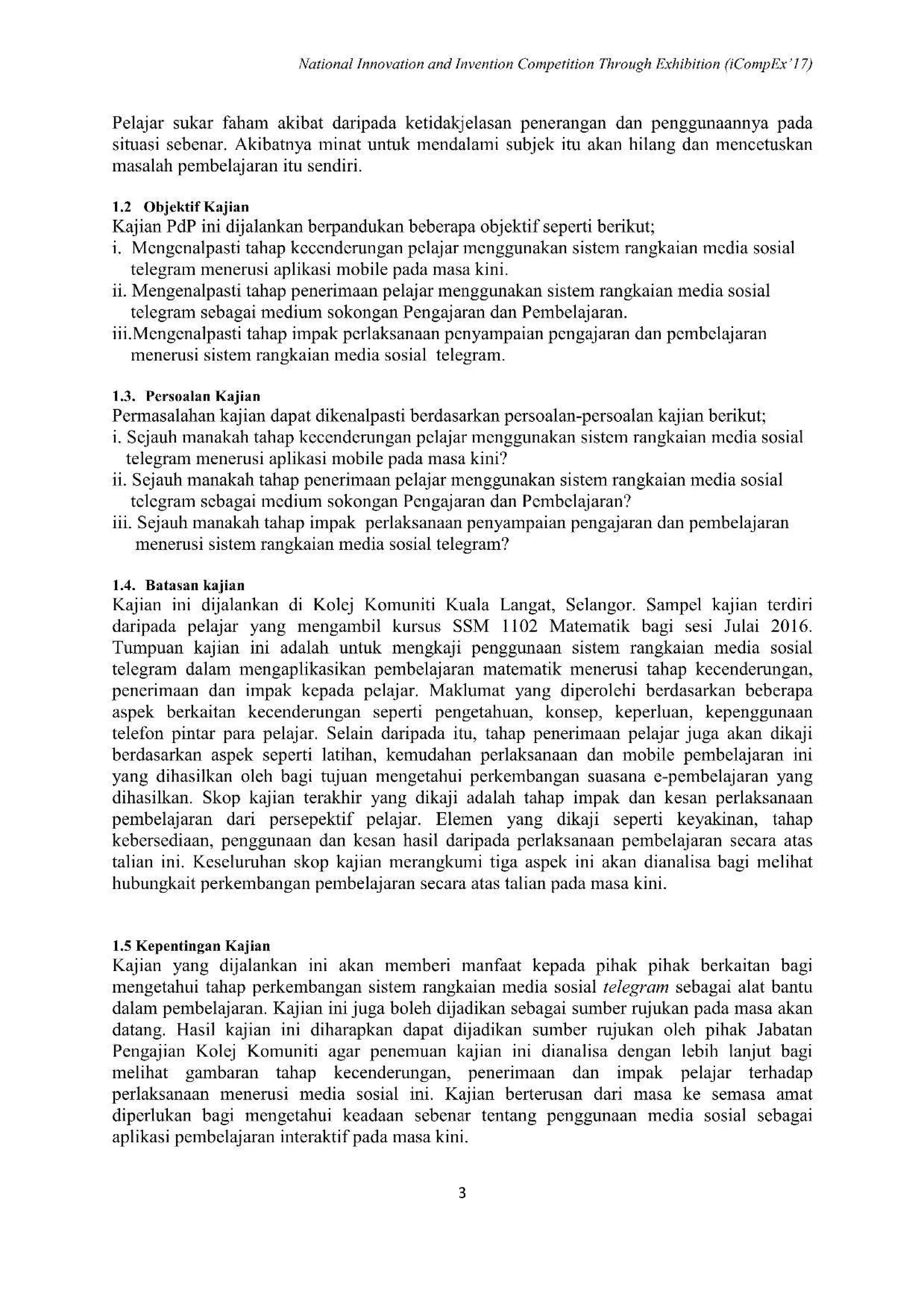 Persepsi Pelajar Terhadap Penggunaan Sistem Rangkaian Media Sosial ...