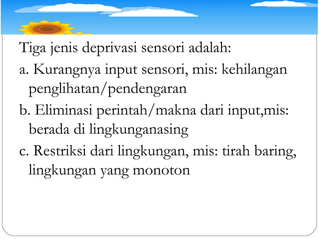 Persepsi sensori | PPT