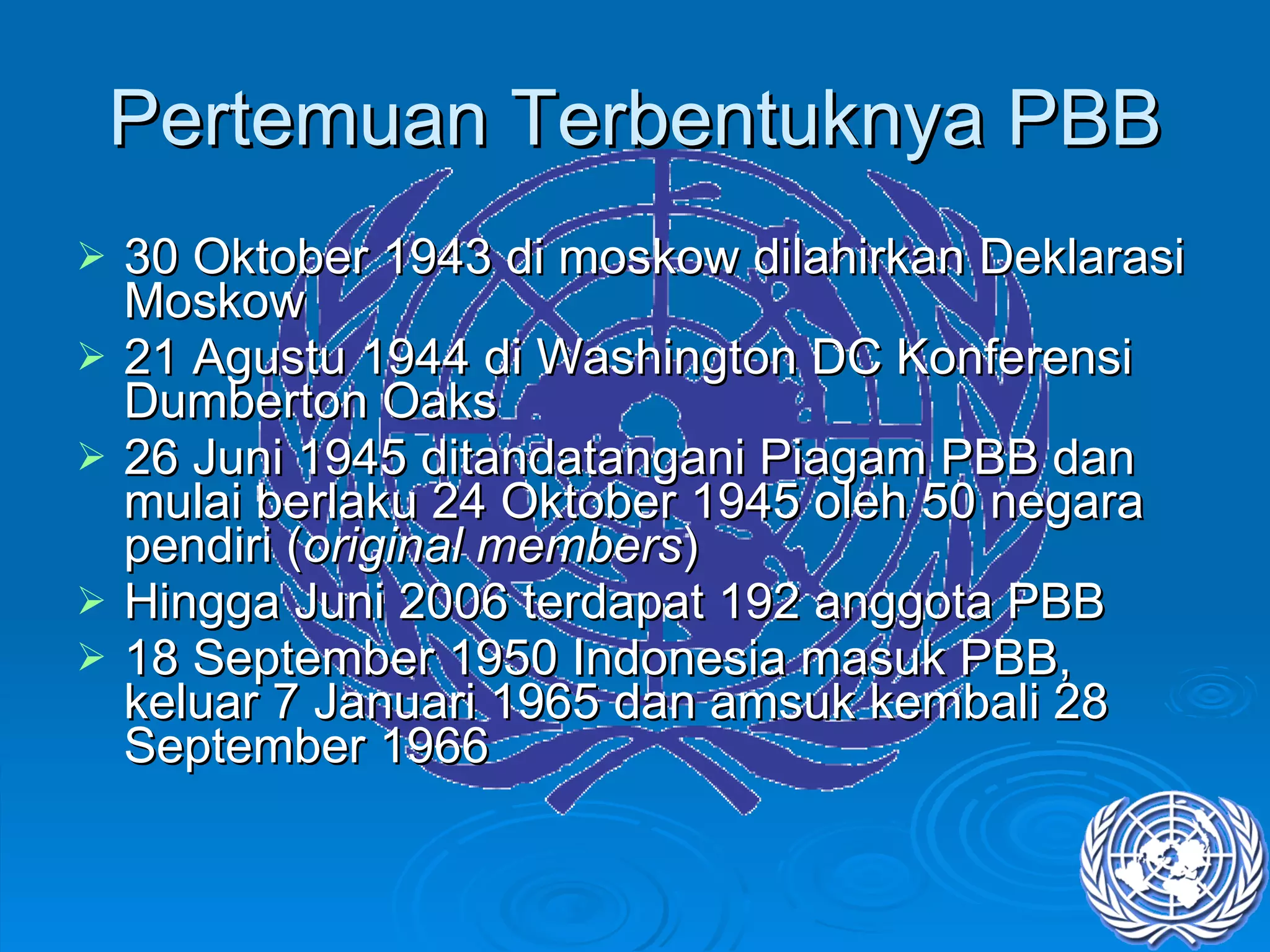 Perserikatan Bangsa Bangsa | PPT