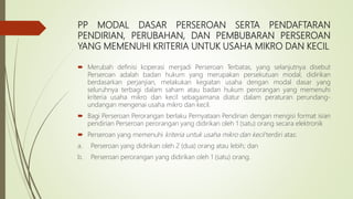 Perseroan perorangan | PPTX