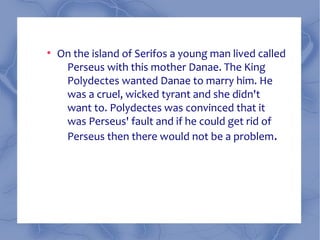 Perseus And Medusa For Kids Powerpoint