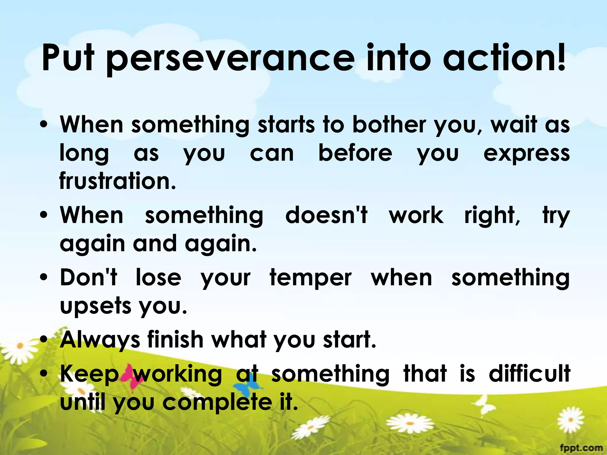 Perseverance | PPTX