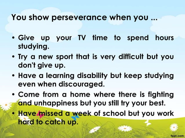 Perseverance | PPTX