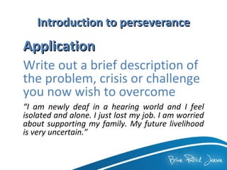 How to Persevere | PPT