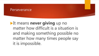 Perseverance | PPT