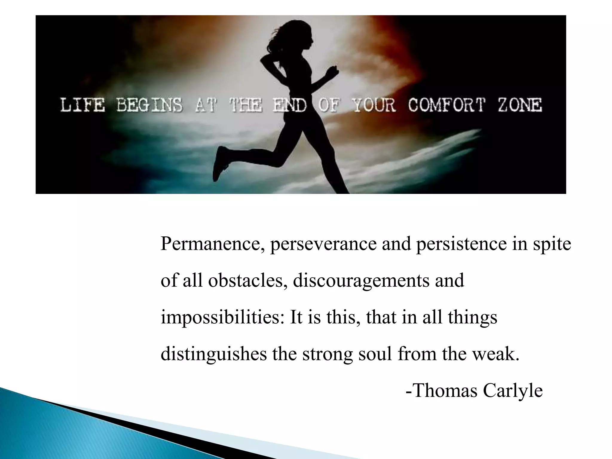 Perseverance and its impact on our career | PPTX