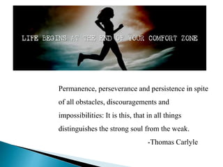 Perseverance and its impact on our career | PPTX | Career Advice | Careers