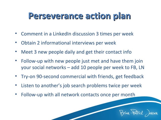 Perseverance and jobs | PPT