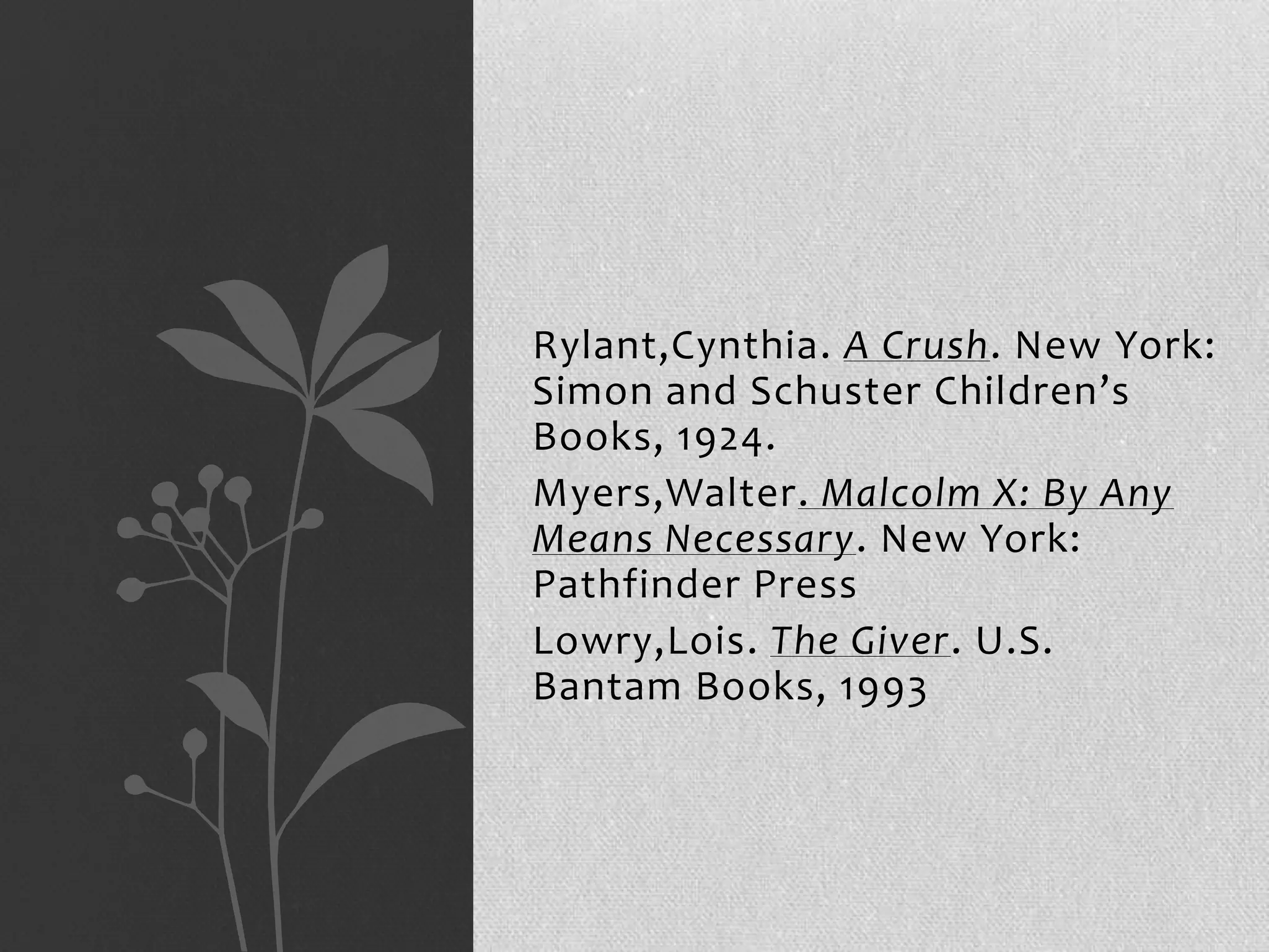 Perseverance of literature | PPTX