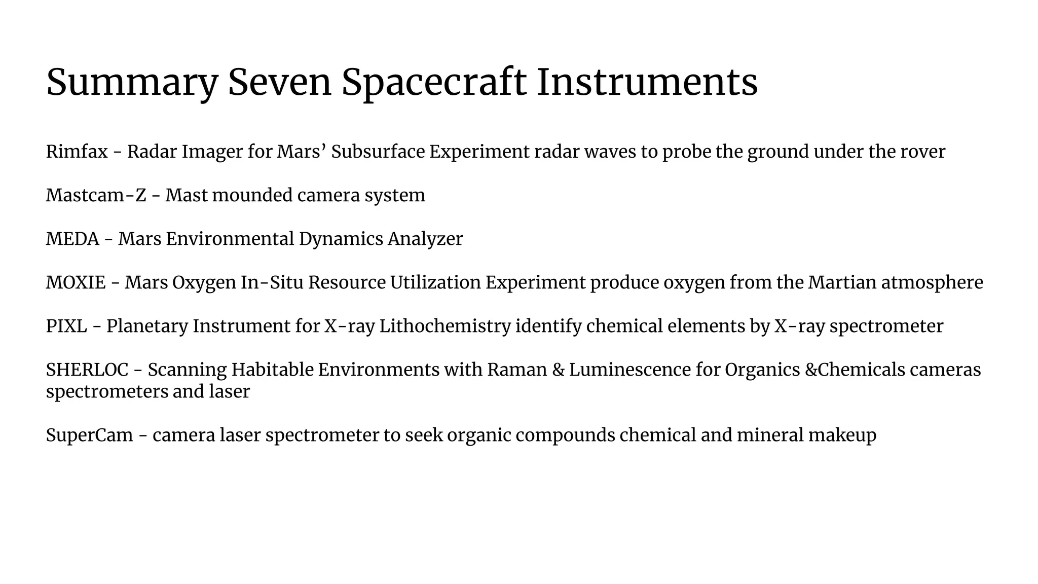 Perseverance Rover Introduction | PPTX