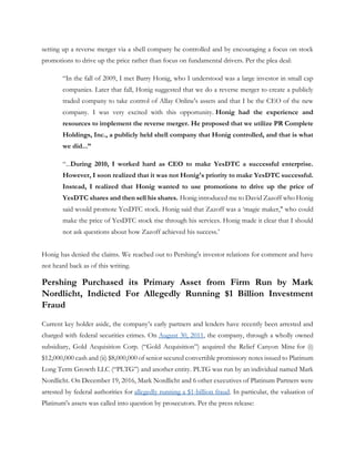 Pershing gold: We Believe Shares Are Virtually Worthless | PDF