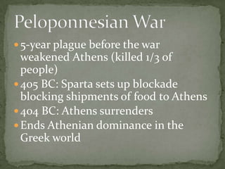 Persian and Peloponnesian Wars | PPTX