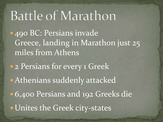 Persian and Peloponnesian Wars | PPTX