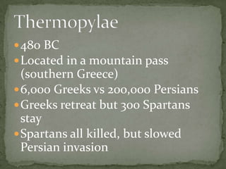 Persian and Peloponnesian Wars | PPTX