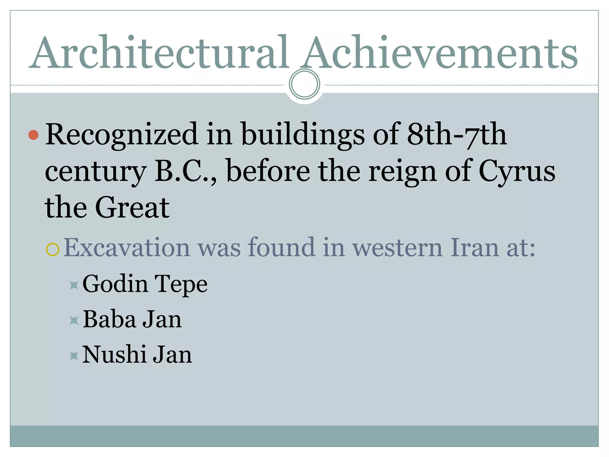 HISTORY: Persian Architecture 1.0 | PPTX