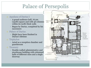 Palace Of Persepolis Plan