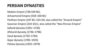 HISTORY YEAR 9 - THE PERSIAN CIVILIZATION | PPTX