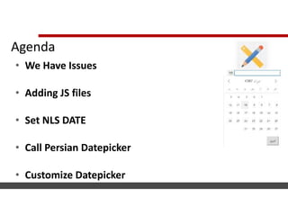 Persian Datepicker for Oracle APEX | PPT
