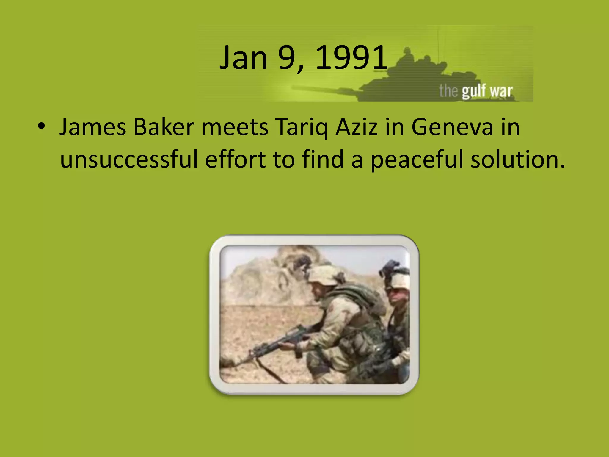 The Persian Gulf War | PPTX