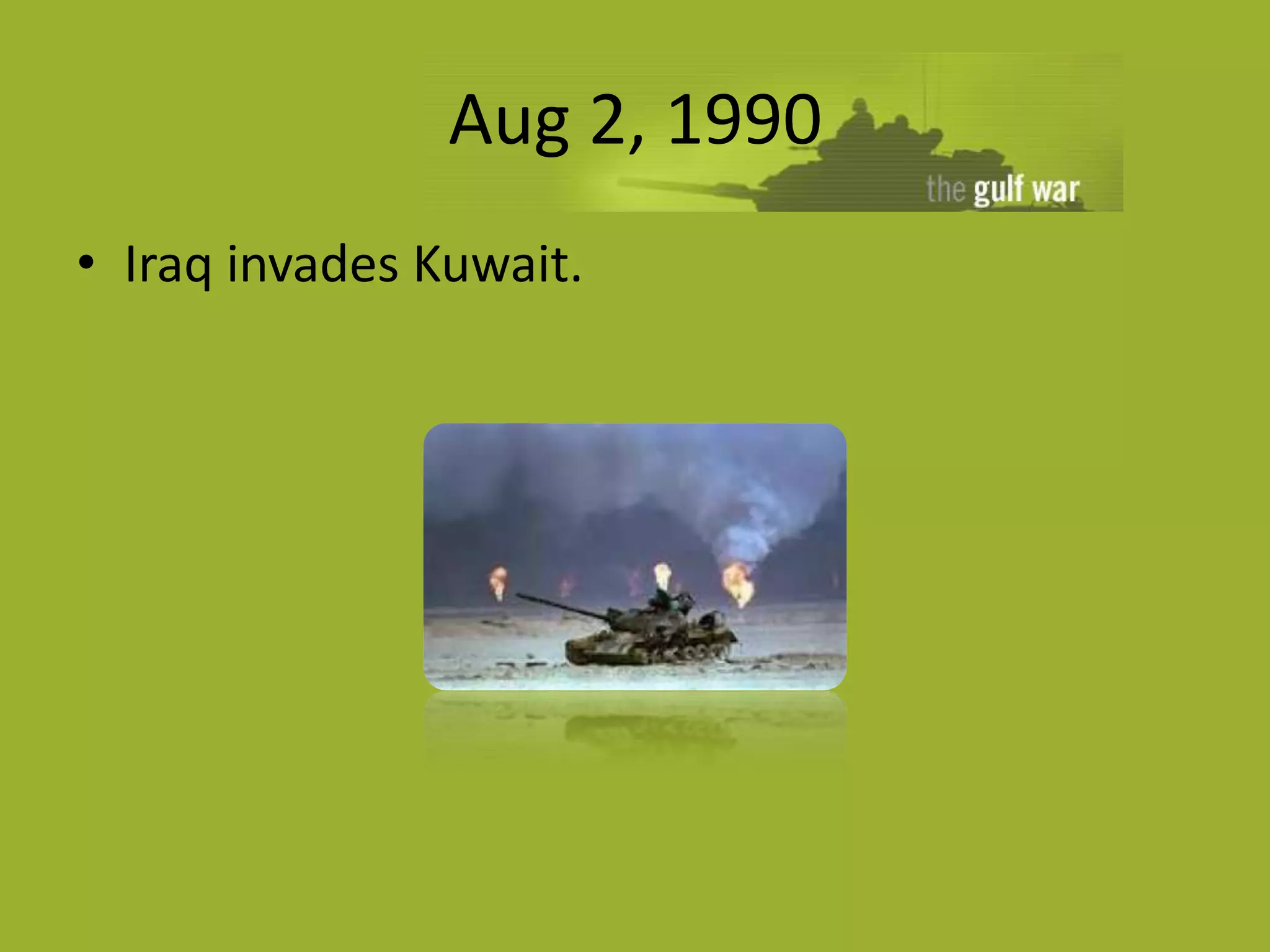 The Persian Gulf War | PPTX