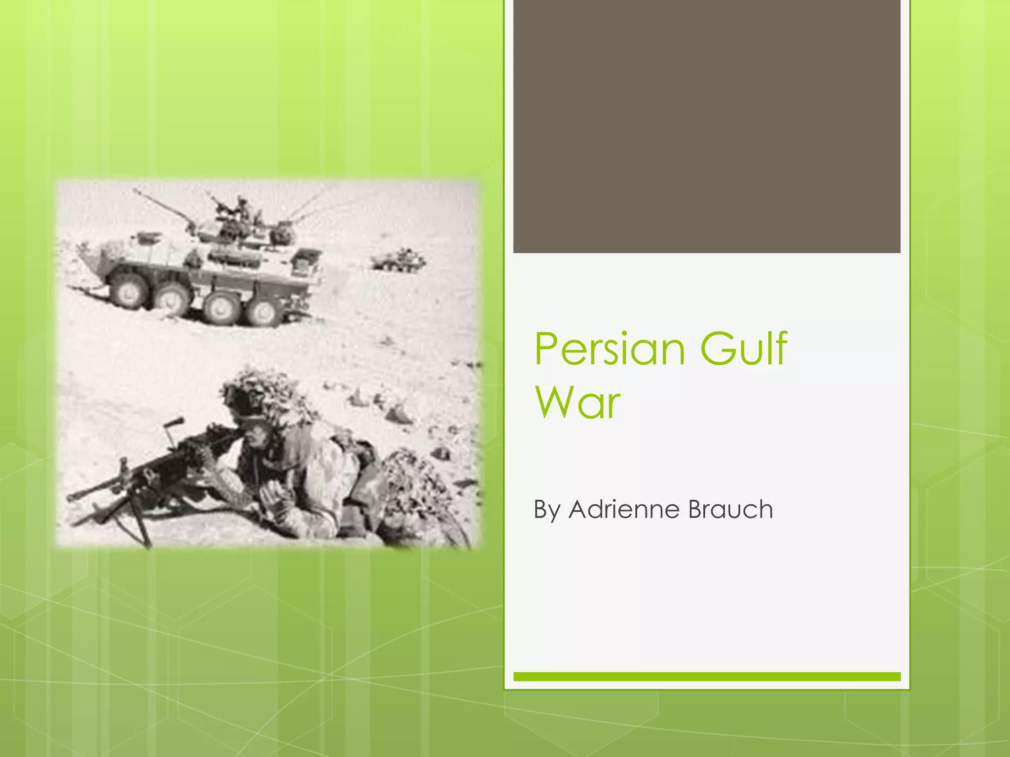 Persian Gulf War | PPTX