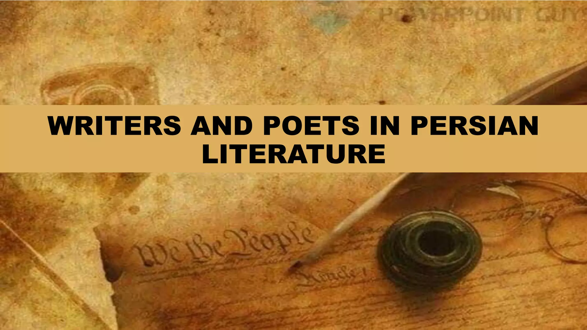 Persian literature | PPTX