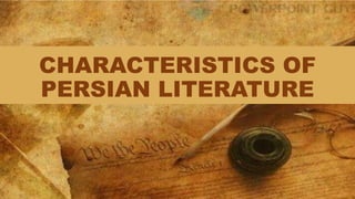 Persian People Characteristics