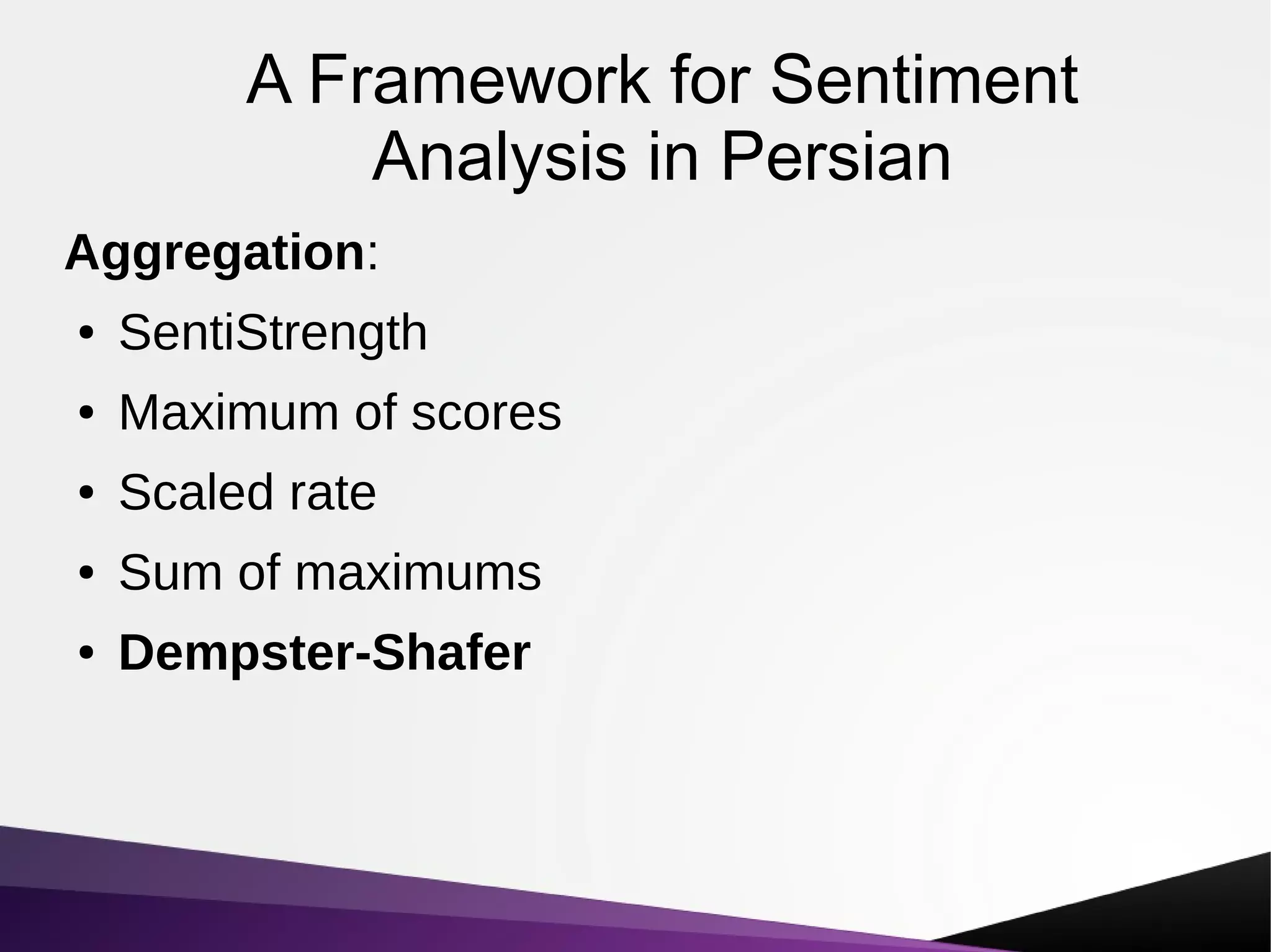 Persian setiment analysis | ODP