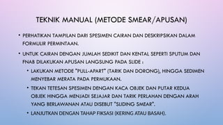 Persiapan dan Pemrosesan sampel sitologi untuk pemeriksaan patologi.pptx