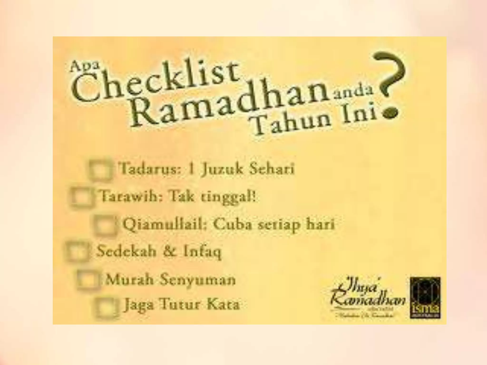 Persiapan ramadhan | PPTX