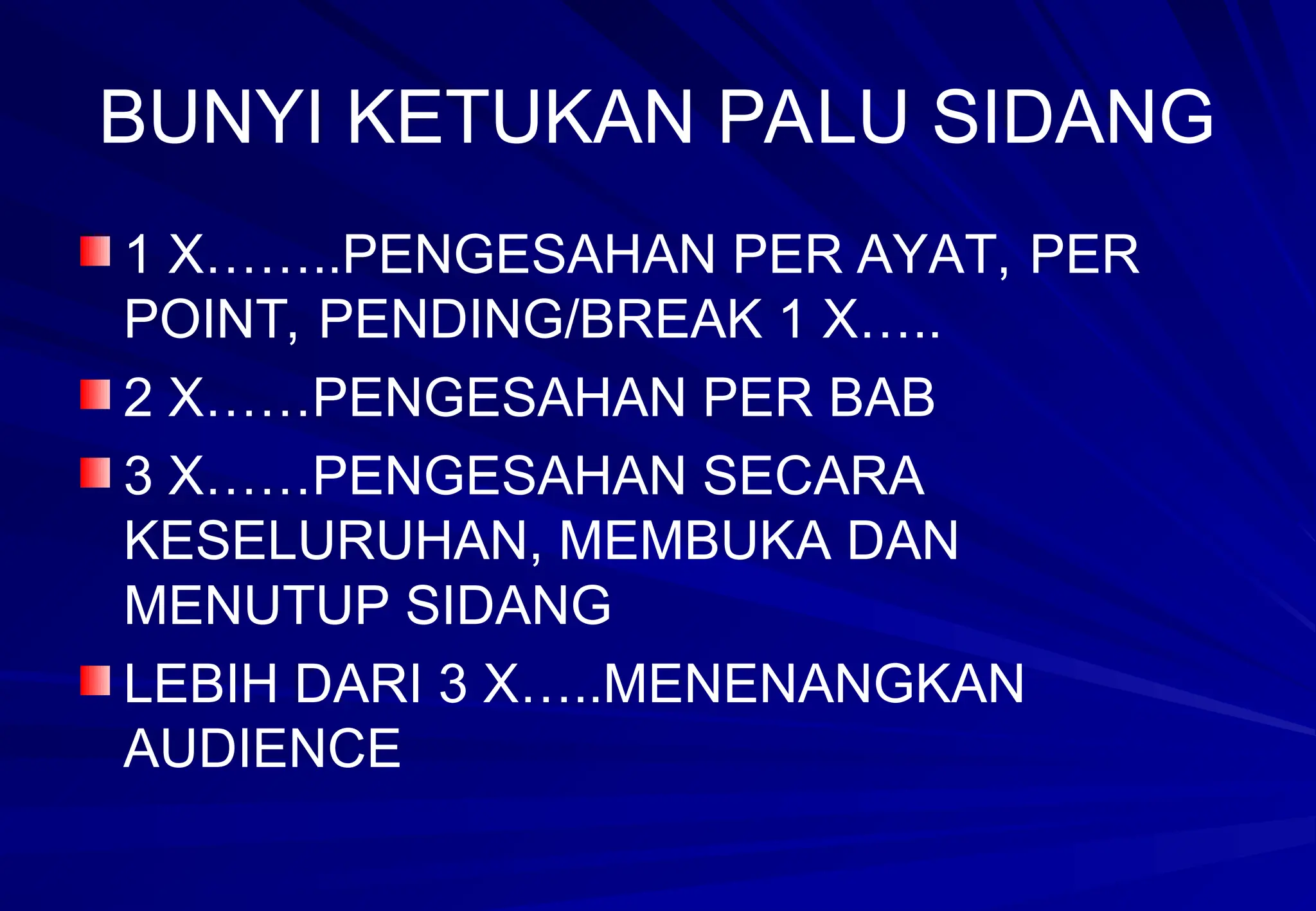 persidangan (Teknik-teknik Persidangan) | PPT
