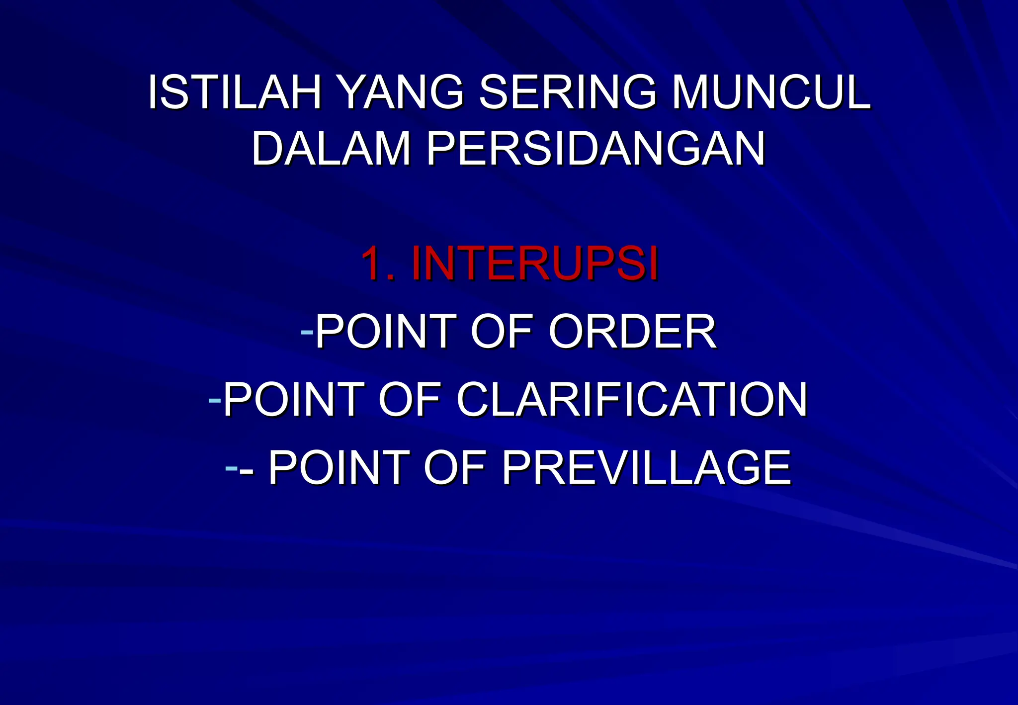 persidangan (Teknik-teknik Persidangan) | PPT