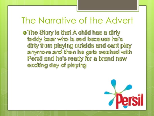 Persil personification advert | PPTX | Marketing and Advertising | Business