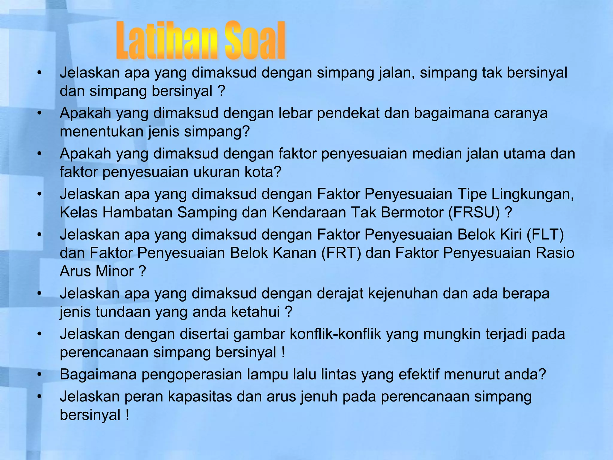 Persimpangan ke 5 | PPT