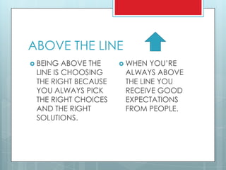 Persis above the line | PPT