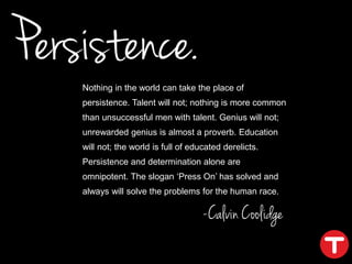 Persistence: The Key to Success | PPTX