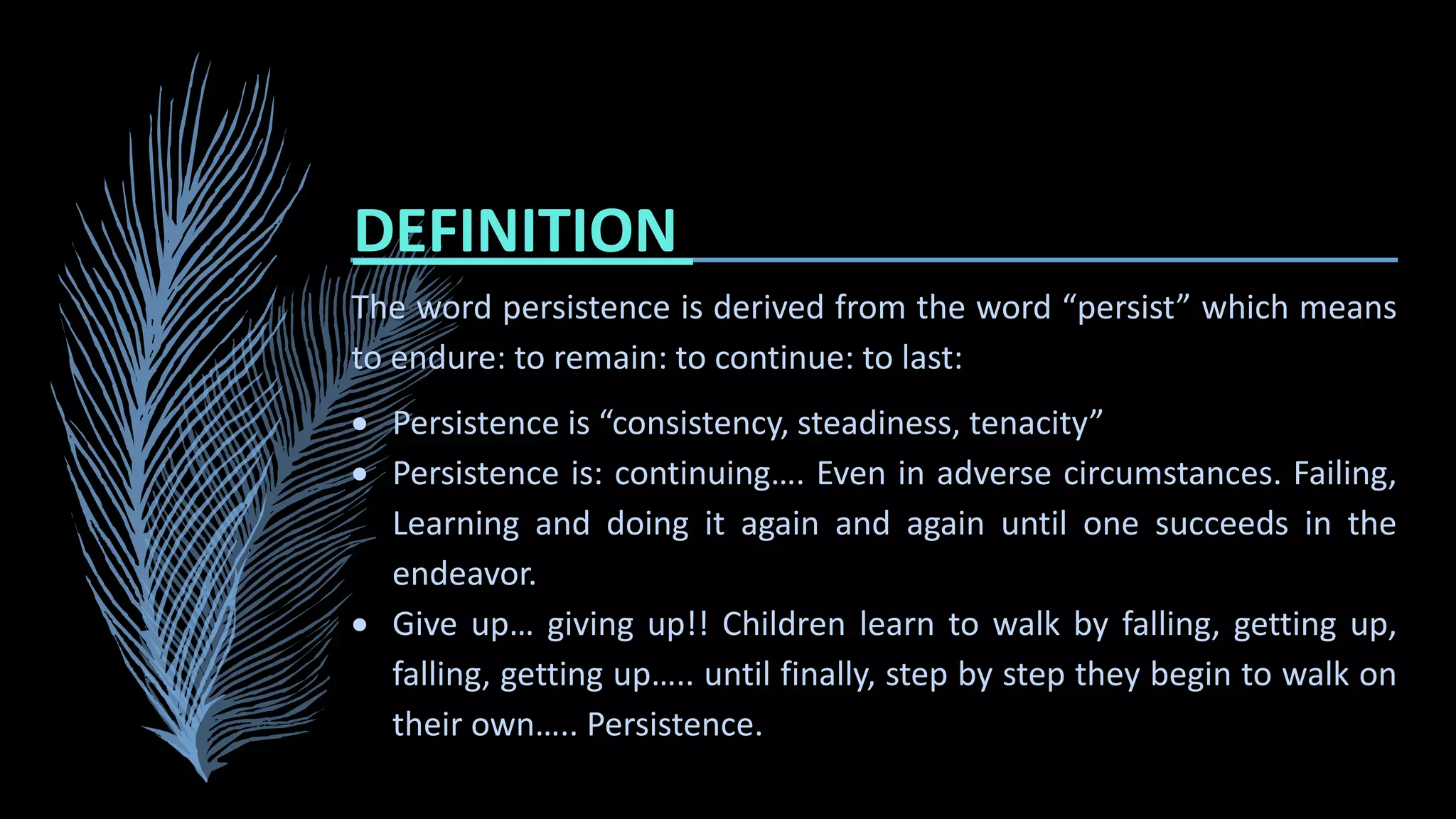 Persistence | PPTX