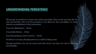 Persistence | PPTX
