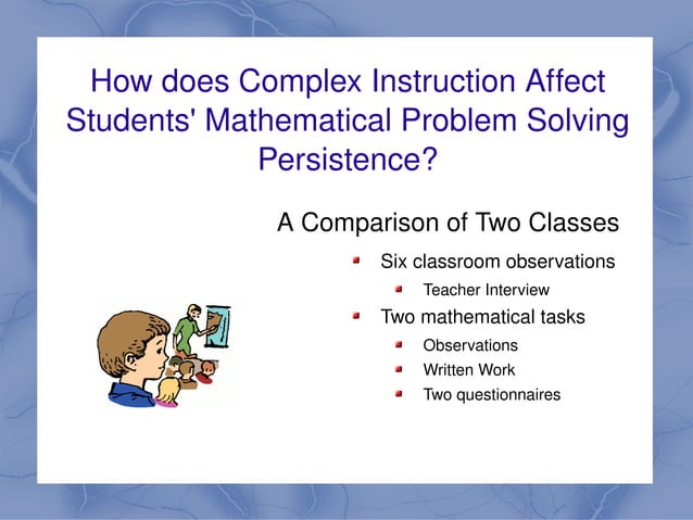Mathematical Problem Solving and Persistence | PDF | Educational ...