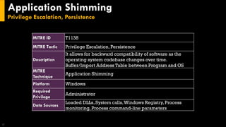 Detecting persistence in windows | PPT