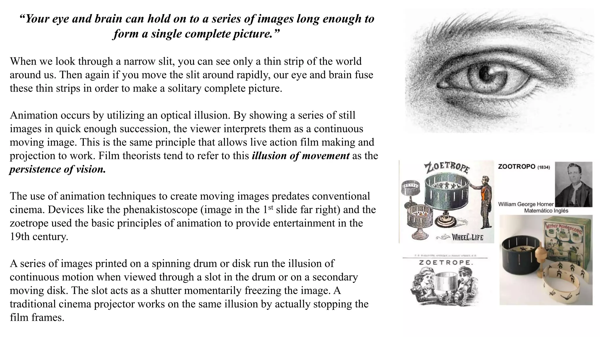 Persistence of vision | PPTX