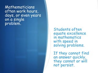 Persistence in Problem Solving | PPT