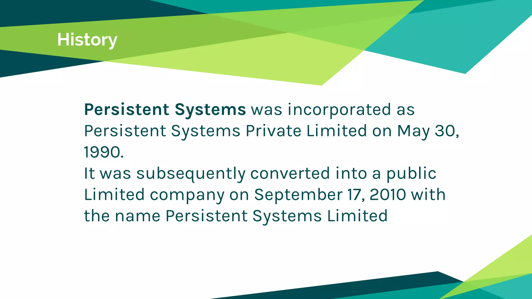 Persistent Systems Ltd | PPTX