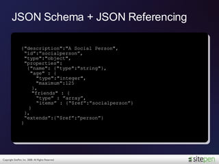 JSON Referencing and Schema | PPT