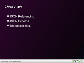 JSON Referencing and Schema | PPT