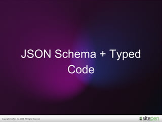 JSON Referencing and Schema | PPT