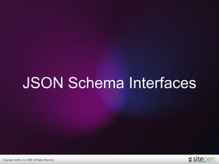JSON Referencing and Schema | PPT