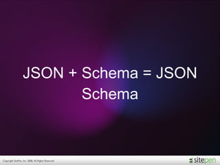 JSON Referencing and Schema | PPT