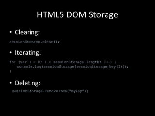 Persistent Offline Storage White | PPT | Web Development | Internet