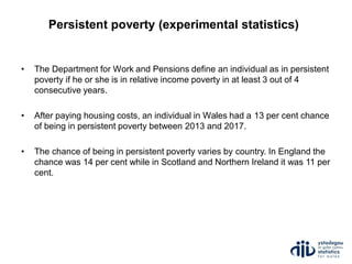 Persistent poverty: headline figures, financial years 2013 to 2017 | PPT